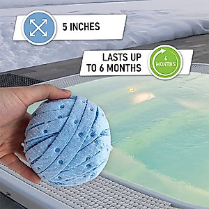 Scum and Oil Absorbing Mesh Super Balls - Absorbs Scum from Pools, Spas and Hot Tubs - 2 Pack
