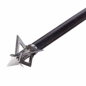 SIK F3 3-Blade Cut on Contact Fixed Blade Broadhead, Silver, One Size