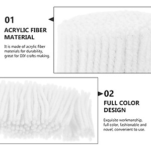 Embroidery Kit Embroidery Kit Latch Hook Yarn Pre- Cut Rug Yarn 10Rolls Knitting Crafts Yarn Soft Crochet Yarn for Making Blankets White Green Rug Green Rug