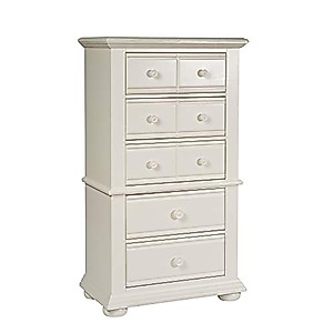 Liberty Furniture Industries Summer House I Lingerie Chest, 31" x 18" x 55", Oyster White