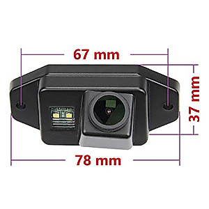 HD 1280x720p Reversing Camera Integrated in Number Plate Light License Rear View Backup Camera Waterproof Night Vision for Toyota Land Cruiser/Prado LC 90 120 150 / Prado/FJ Cruiser