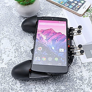 AK66 Six Finger All- in- One Mobile Game Controller Fire Key Button for Mobile Game Eating Chicken Artifacts Game Handle (Black) Cell Phone Automobile Accessories