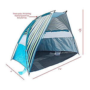 Texsport Calypso Quick Cabana Beach Sun Shelter Canopy