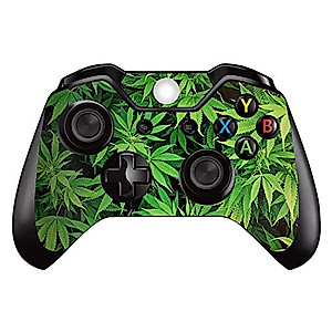 UUShop Vinyl Skin Sticker Protector for Microsoft Xbox One Controller Joystick Weeds