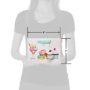 Papyrus Gift Bags - Designed by Bella Pilar (Desserts) for Birthdays, Bridal Showers, Baby Showers and All Occasions (2 Bags, 1 Large 13", 1 Medium 9")