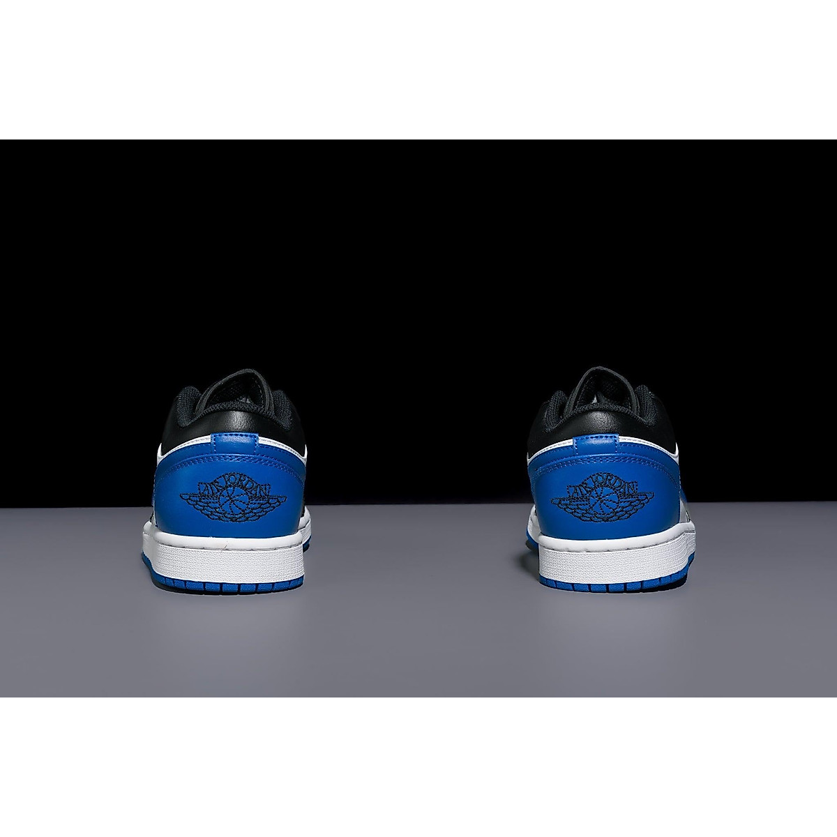 Air Jordan 1 Low Men's White/Royal Blue-Black-White 553558-140 9
