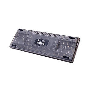 GK GAMAKAY LK67 RGB Modular DIY Mechanical Keyboard, 67 Keys Hot Swap 3pin/5pin Switches, Programmable Triple Mode Bluetooth 5.0/USB-C Wired/2.4GHz Wireless Customized Keyboard Kit (Clear Black)