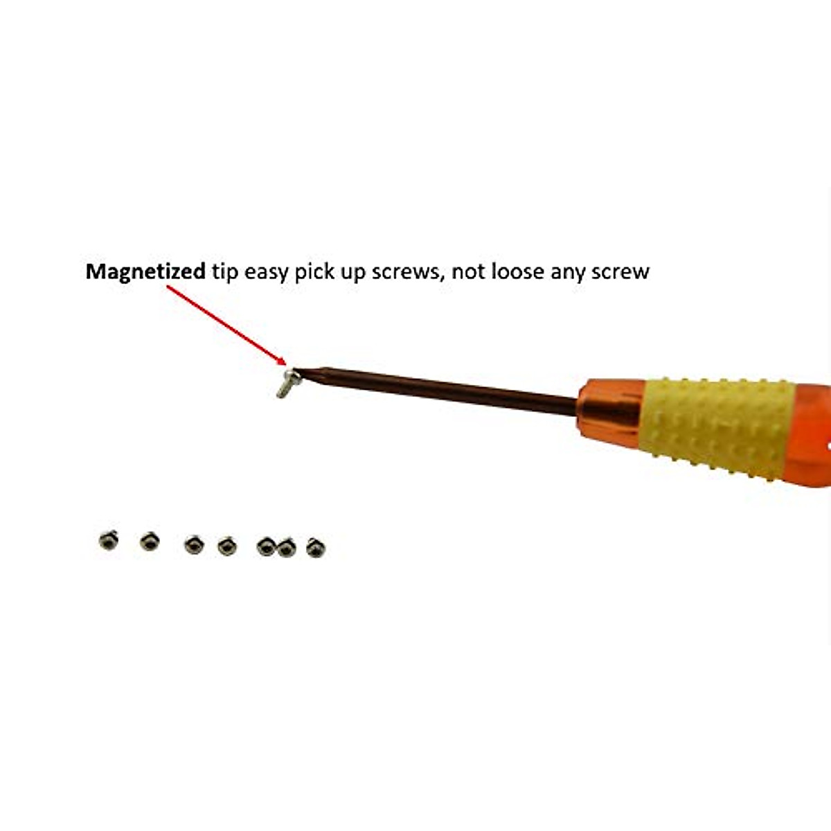 Replacement Screws+Screwdriver Mangetized Tool for Beats Studio 2 Studio 3 Headphone Headset Repair Parts (Black)