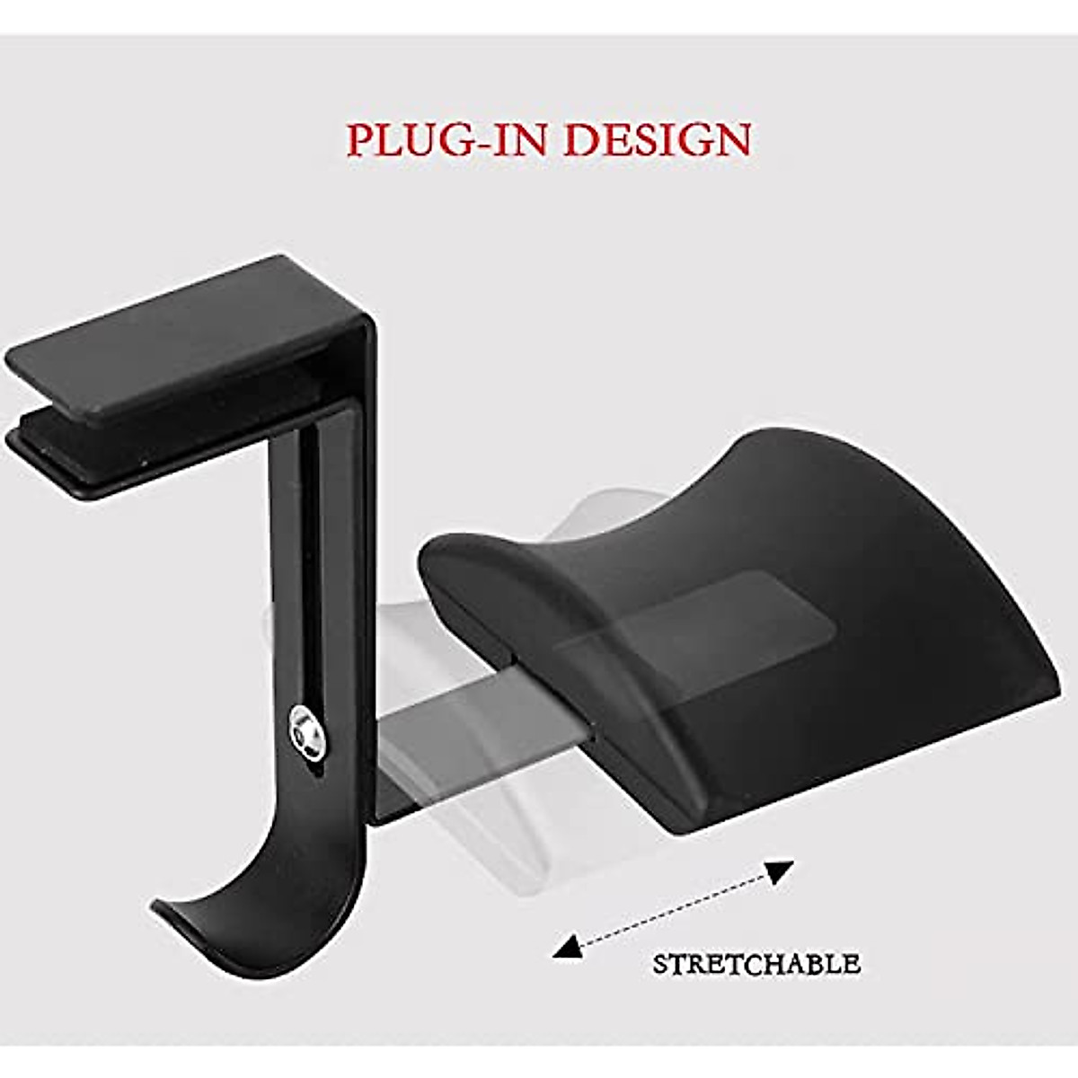 Headset Stand Headphone Hanger Headset Stand Creative Multifunctional Headphone Holder Rack for Audio Studio and Gaming Headphones Headphone Stand (Color : Black)