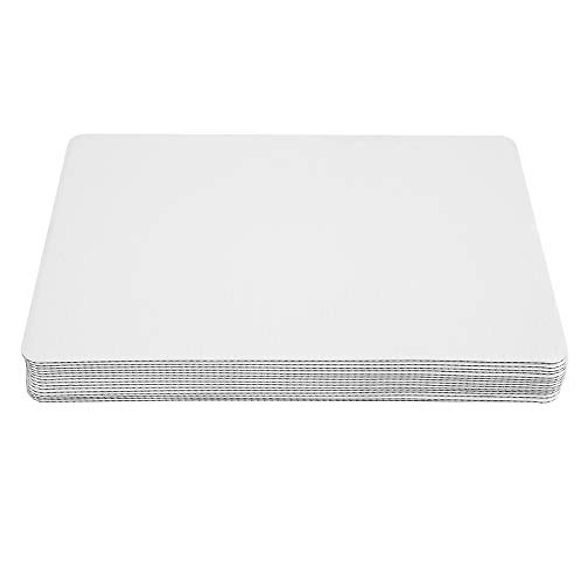 ONE MORE White Quarter Cake Sheet 13.75” x 9.75” Cake Board Sturdy Rectangle Greaseproof Pad Full 15 Pk Boards (15, White)