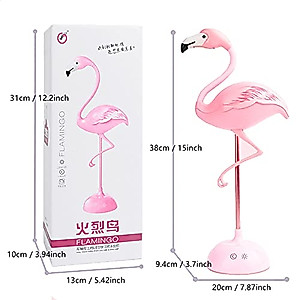 Fantasee Flamingo Desk Lamp USB Bedside Table Lamp Nursery Night Light Touch Dimmable for Child Kids Students Bedroom Living Room Dorm Reading Birthday Party Gift (Pink Flamingo)