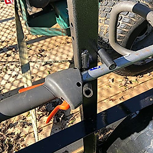 JMTAAT 3 Place Trimmer Rack Holder Carrier Mount On Open Landscape Trailer Pickup Weed Eater Racks with Lock 1 Pair