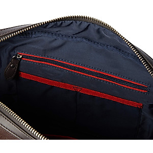 Tommy Hilfiger mens Tommy Hilfiger Leo BRIEFCASE, Dark Chocolate, OS US