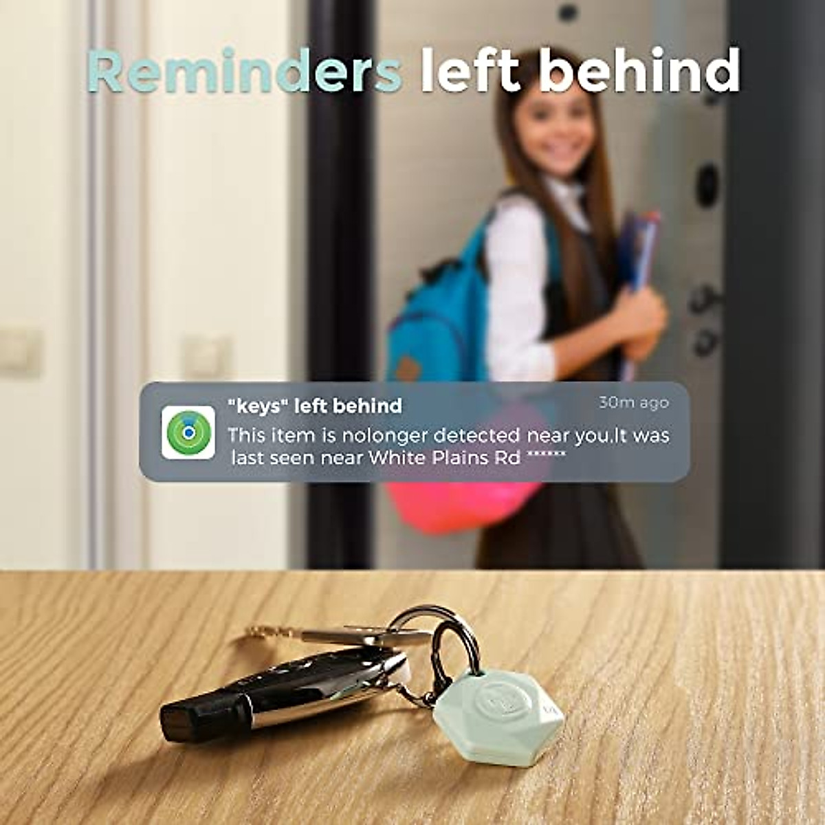 Swissdigital Design Key Finder Locator Works Apple Find My Bluetooth, Tracker Works with Apple Find My for Backpacks, Keys and Personal Items