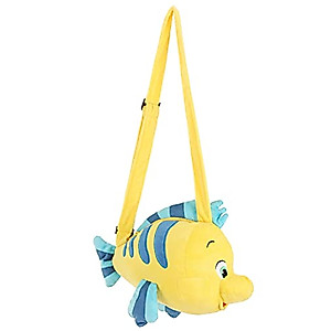 Disney The Little Mermaid Flounder Costume Companion Pouch Bag Accessory for Kids, Cosplay, Halloween, & Beach Party Standard