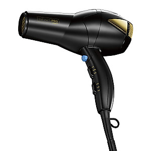 INFINITIPRO BY CONAIR 1875 Watt Salon Hair Dryer for Coarse, Thick, Wavy, Curly, and Frizzy Hair