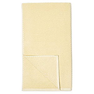 Amazon Basics Odor Resistant Textured Bath Towel Set - 6-Pieces, Yellow