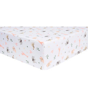 Trend Lab Sweet Jungle 3 Piece Crib Bedding Set, Includes Nursery Quilt, Fitted Crib Sheet and Crib Skirt