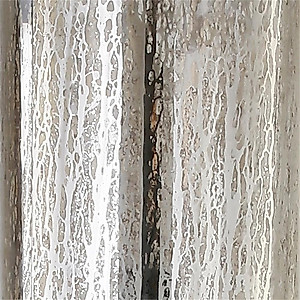 Numit 68.75" Tall Floor Lamp with Glass Shade in Brushed Nickel/Mercury Glass