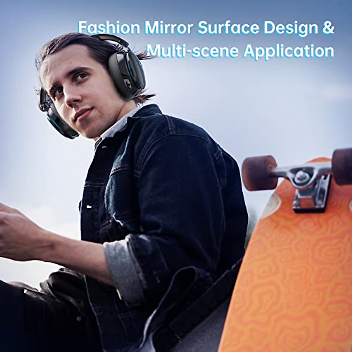 Gtheos 2.4GHz Wireless Gaming Headphones for PC, PS4, PS5, Mac, Nintendo Switch, Bluetooth 5.2 Gaming Headset with Detachable Noise Canceling Microphone, Stereo Sound, 3.5mm Wired Mode for Xbox Series