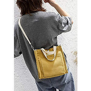 Womens Canvas Tote Bag Hobo Handbag Casual Shoulder Crossbady Purse Satchel Shopping Bag