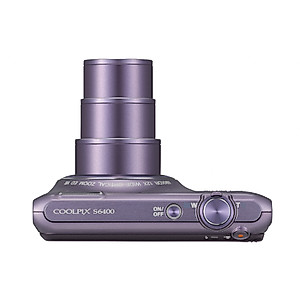 Nikon COOLPIX S6400 16 MP Digital Camera with 12x Optical Zoom and 3-inch LCD (Purple)