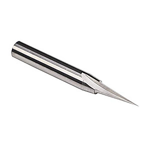 DashHound BRV20 Carbide V-Point Router Bit Wood Engraving Bit “V” 20 Deg with 1/4 Shank and 2” Overall Length 2D&3D Carving