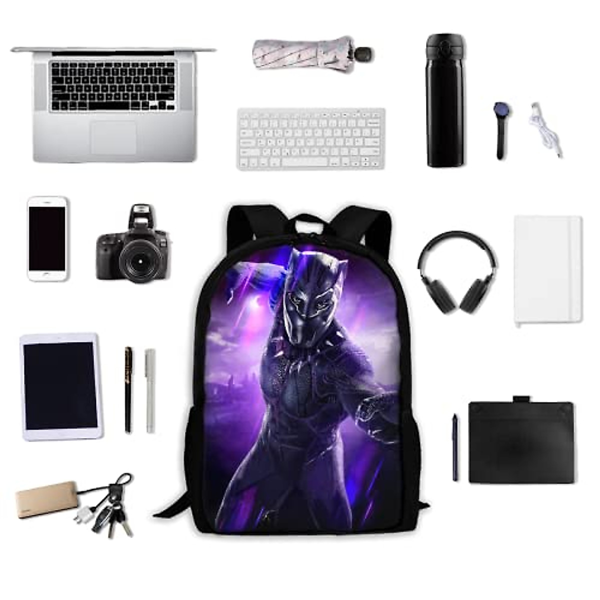 BIGOMER 17 Inch Backpack for Boy Student School Bags Waterproof Travel Backpack School Bookbag for Boys