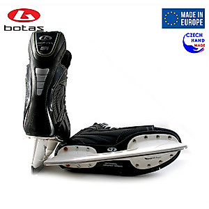 Botas - LARGO 571 PRO - Men's Ice Hockey Skates | Made in Europe (Czech Republic) | Color: Black, Size Adult 12
