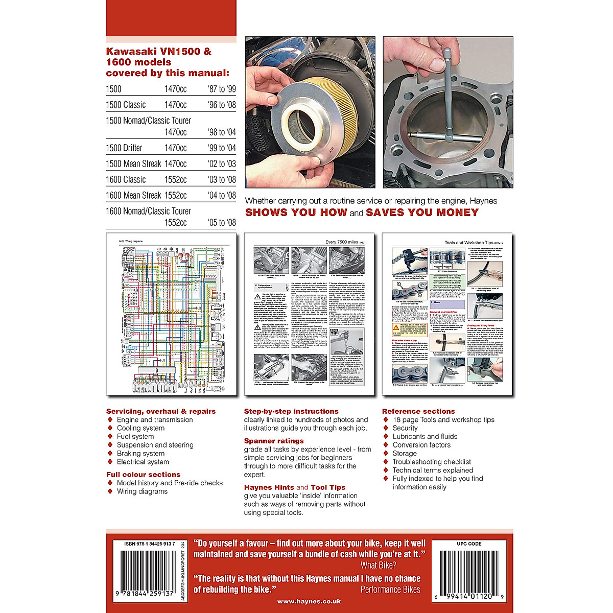 Kawasaki Vulcan 1500/1600, '87-'08 (Haynes Powersport)