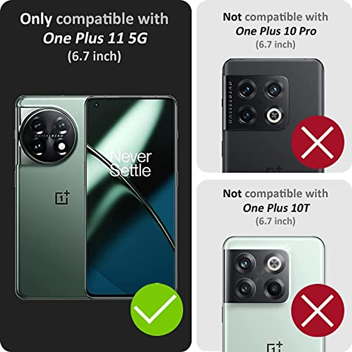 Miimall Compatible for One Plus 11 5G Leather Case, with Carbon Fiber Pattern, Anti-Fingerprint Ultra-Thin Lightweight Shell, Full Coverage Shockproof Cover Case for One Plus 11 5G, 2023(Black&Red)