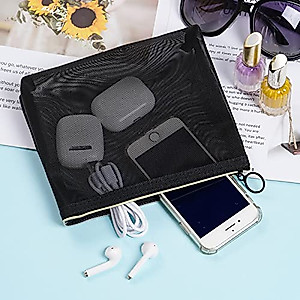 Sucrain Gym Shower Bag, Mesh Shower Caddy Tote, Portable Toiletry Quick-Dry Hanging Basket Organizer(Small)