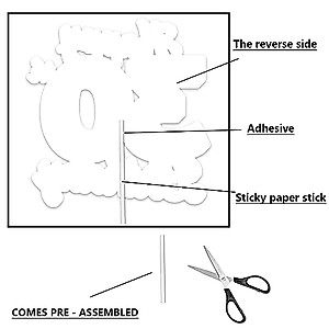 Blue Glitter Happy Birthday 30th Cake Topper Let’s Glow Crazy Party Theme Decoration Supplies Men Women Happy Birthday 30 Anniversary Party Decor Supplies