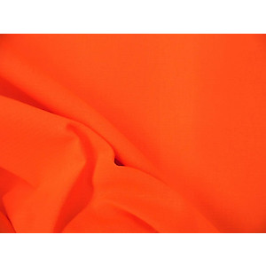 Fabric Polyester Ripstop Twill Safety Hunter Orange 65 inches Wide M400