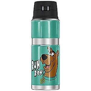 Scooby-Doo Ruh Roh Face, THERMOS STAINLESS KING Stainless Steel Drink Bottle, Vacuum insulated & Double Wall, 24oz