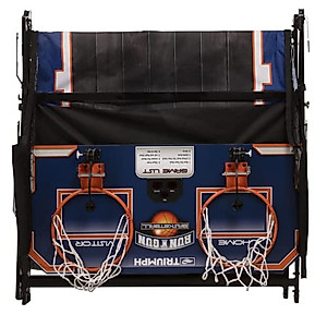 Triumph Sports Run n Gun Arcade Basketball Shootout Game Fully and Semi Assembled Out of The Box Fold Out and Play! Folds 100% Flat for Complete Storage Fully Portable, Play Inside or Outside