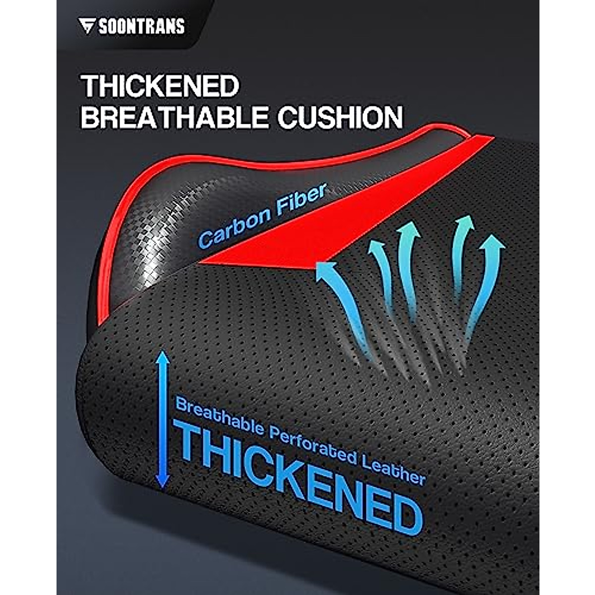 Soontrans Red Gaming Chairs with Footrest,Racing Gaming Chair,Computer Gamer Chair,Ergonomic Game Chair with Adjustable Headrest and Lumbar Support