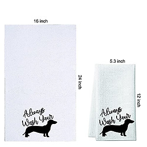 Always Wash Your Funny Bathroom Wash Towel, Naughty Kitchen Decor Bathroom Towel for Boyfriend Husband Humorous Birthday Christmas Hand Towel Gift