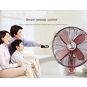 Wall Mount Oscillating Fan Retro Wall-mounted, Industrial Oscillating Fan With Copper Motor And Remote Control, 3 Levels Adjustable, Wide-angle Air Supply