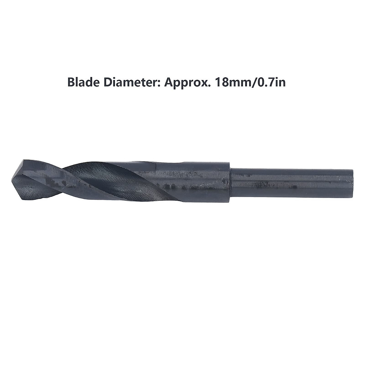 Walfront High Speed Steel Drill Bit, Reduced Shank Drill Bits - 1/2 inch Shank - 18mm/0.7in - for Electric Drills, Industrial Drill Bit, Drill