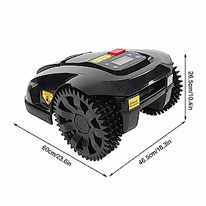 Automatic Intelligent Mowing,Push Mower Garden Tools Machine, Garden Mower Charging Robot 3000Rpm Rainproof 85W Automatic Intelligent Lawn Mowing Machine Lawnmower Weatherproof