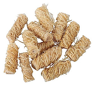 KINJOEK 72 Count Fire Grill Charcoal Starters, Eco Friendly Wood Wool Flame Fire Starters Great for Lighting Fires in BBQ, Chimney Starter, Stoves, Barbecue Grills, Kamados Primo Smokers, Natural