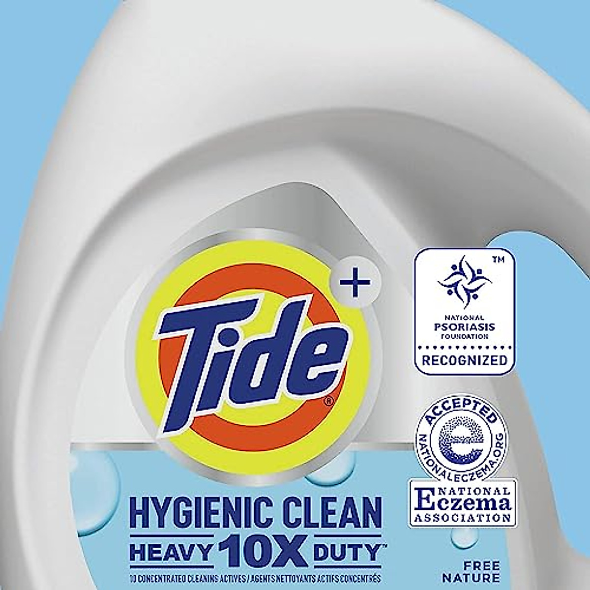 Tide Hygienic Clean Heavy Duty 10x Free Liquid Laundry Detergent, Unscented, 59 loads, 92 fl oz, HE Compatible