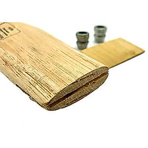 BRUFER 203652 Genuine Hickory Wood Replacement Handle for Camp Axe - 14" Complete Set with Wooden and Steel Wedges (14" - 1 Pack)
