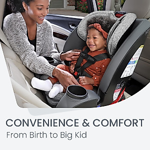 Britax One4Life Convertible Car Seat, 10 Years of Use from 5 to 120 Pounds, Converts from Rear-Facing Infant Car Seat to Forward-Facing Booster Seat, Performance Fabric, Cool N Dry Moonstone