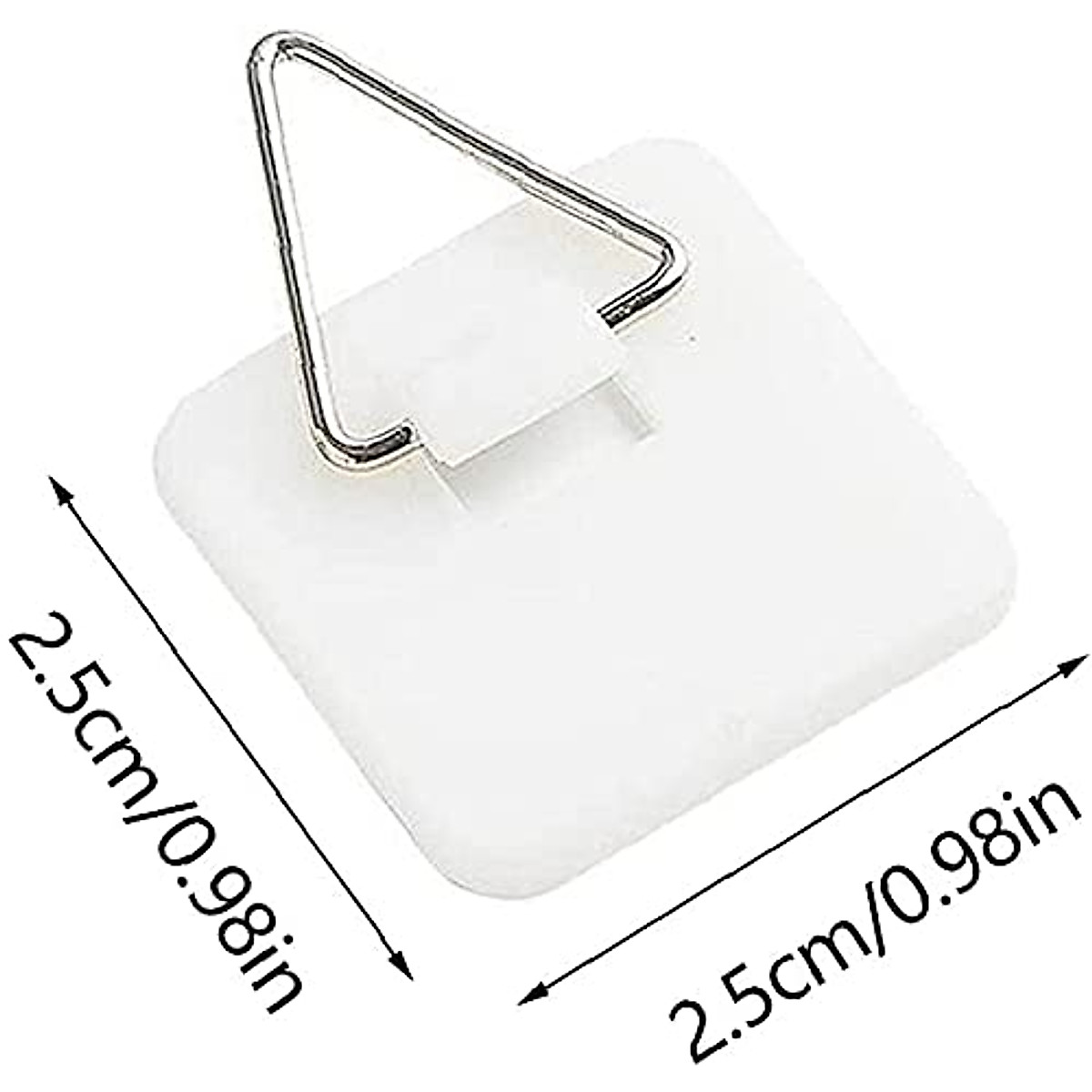 Invisible Adhesive Plate Hanger Set, 50Pieces Adhesive Hang Tabs Plate Hangers Vertical Plate Holders for The Wall Small