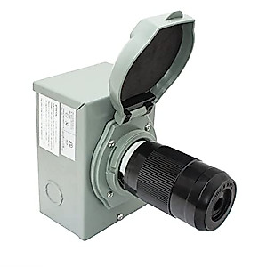 X-Haibei RV 50A 125V 250V Generator Connector NEMA SS2-50R Female Locking Power Cord Plug 12500 Watts