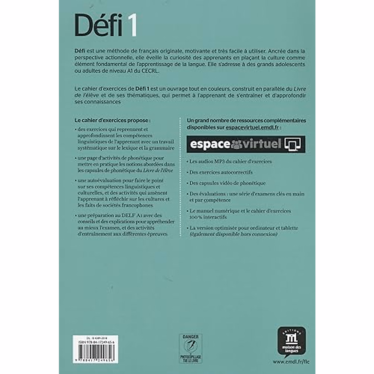 Défi 1 Cahier d´exercices: Défi 1 Cahier d´exercices (French Edition)
