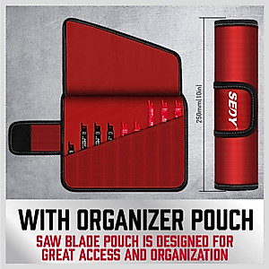 36-Piece Ultimate Reciprocating Saw Blade Set - Premium Sawzall Blades, Durable Wood & Metal Cutting Blades with Storage Pouch, Long-Lasting Pruning Blades