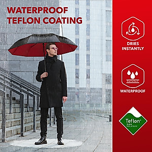 Repel Umbrella Windproof Travel Umbrella - Wind Resistant, Small - Compact, Light, Automatic, Strong Steel Shaft, Mini, Folding and Portable - Backpack, Car, Purse Umbrellas for Rain - Men and Women